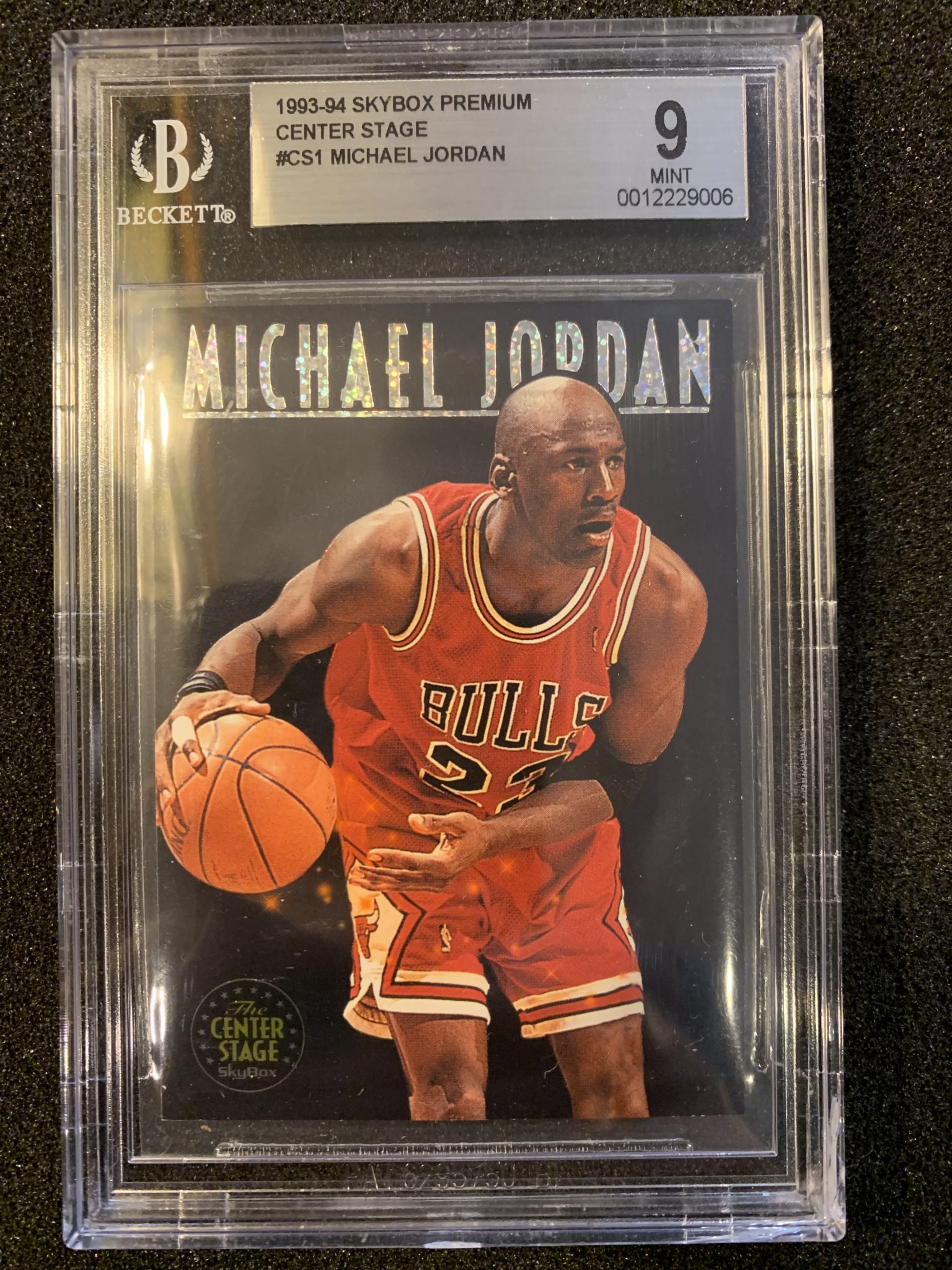 1993-94 Skybox Premium Center Stage Michael Jordan #CS1 BGS 9 Mint - MJ ...